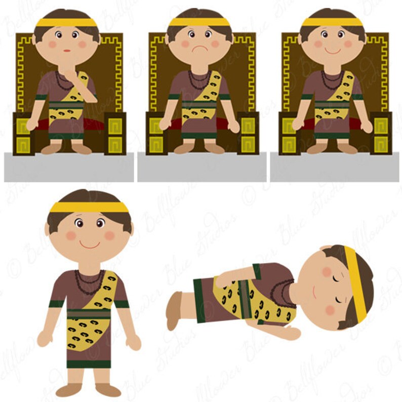 Ammon and King Lamoni Digital Clipart - Etsy