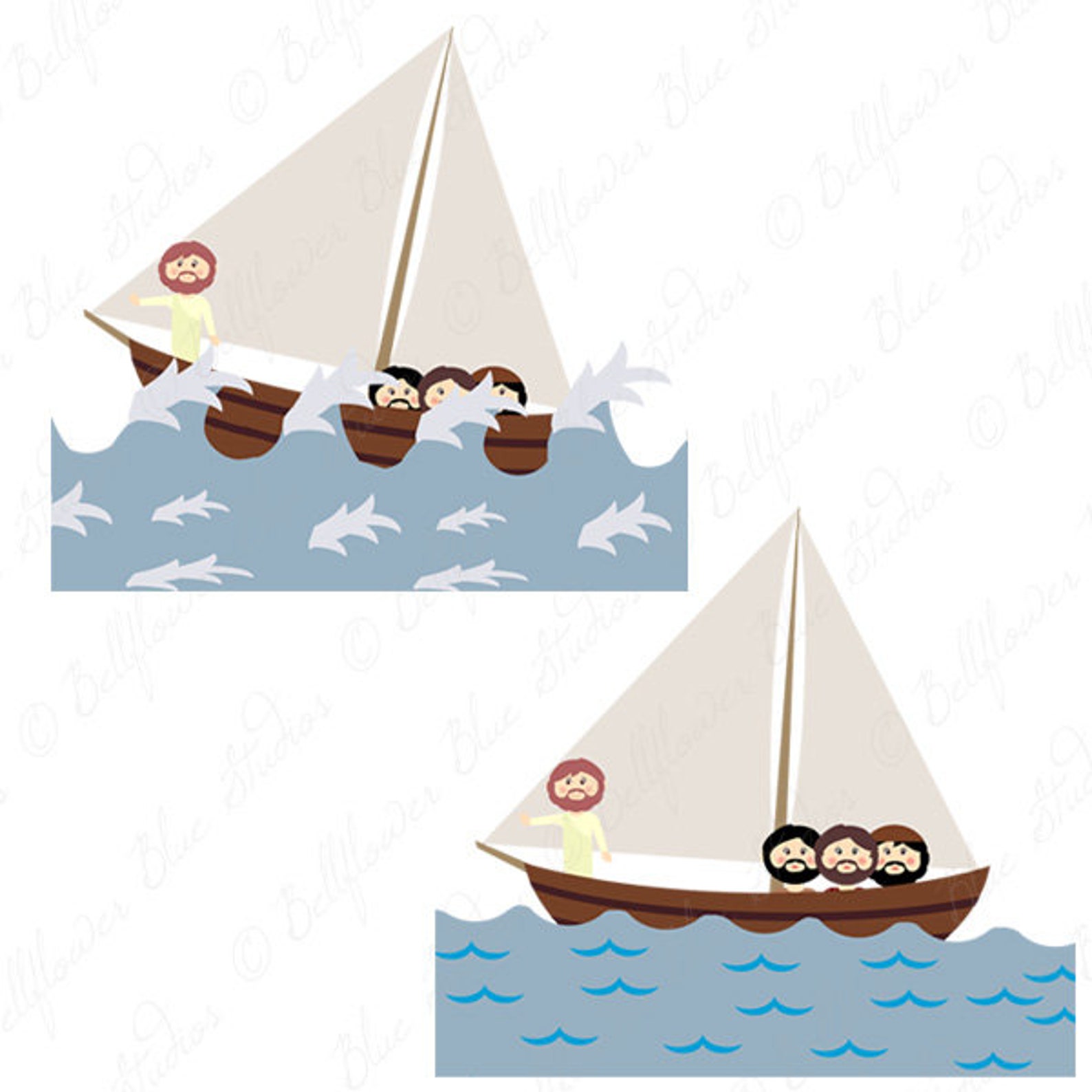 Calming the Tempest Digital Clipart - Etsy