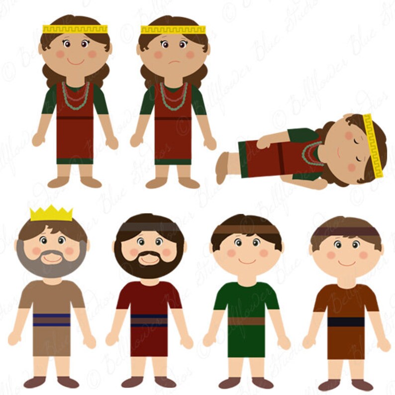 Ammon and King Lamoni Digital Clipart - Etsy
