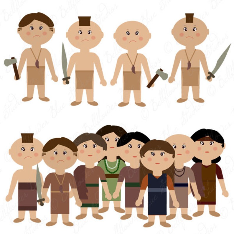 Ammon and King Lamoni Digital Clipart - Etsy