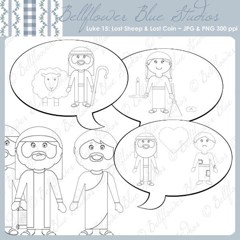 Luke 15 Digital Clipart: Combination Pack (intro, Lost Coin, and Lost ...