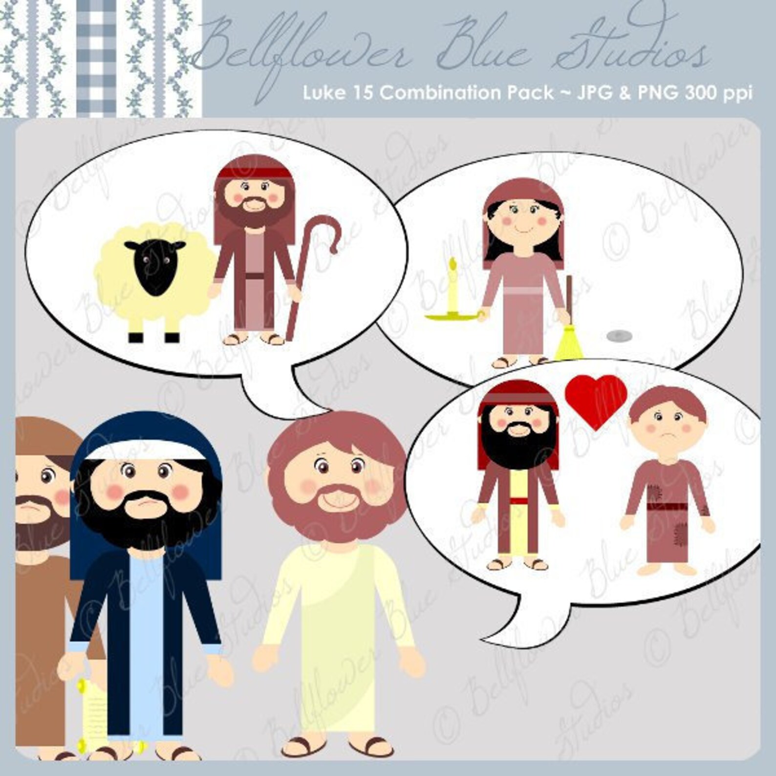 Luke 15 Digital Clipart: Combination Pack (intro, Lost Coin, and Lost ...
