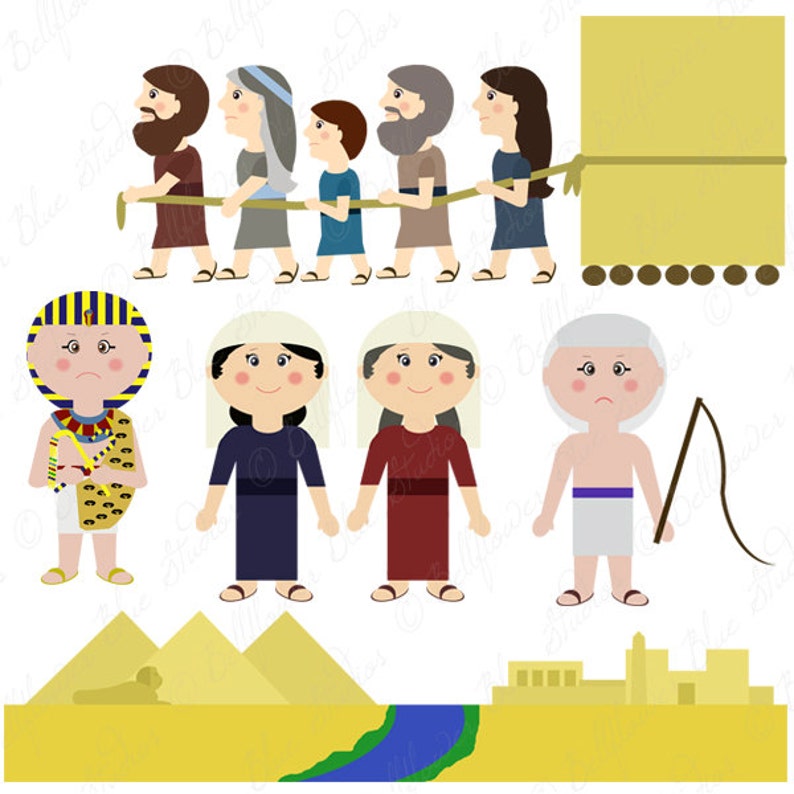 Baby Moses Digital Clipart - Etsy