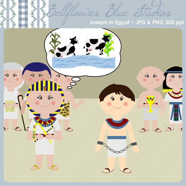 Joseph Digital Clipart: Joseph in Egypt - Etsy