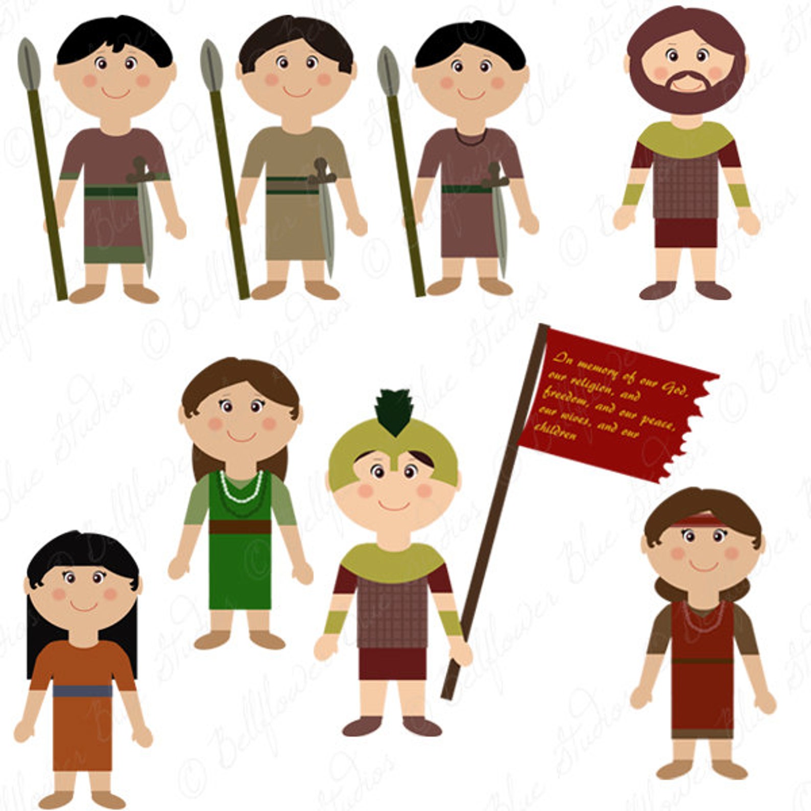 Stripling Warriors Digital Clipart - Etsy