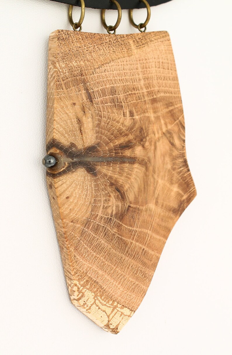 Wooden Pendant Necklace Long Statement Necklace Unique Art - Etsy