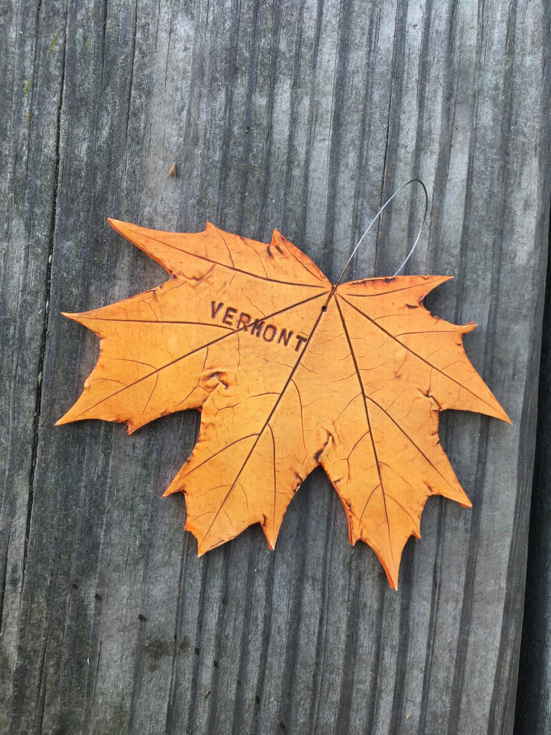 Vermont Ornament, Vermont Maple Leaf Ornament, Gift for New Home Owner ...