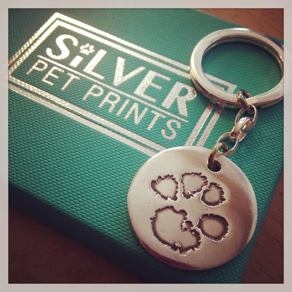 Custom Paw Print Key Ring - Etsy