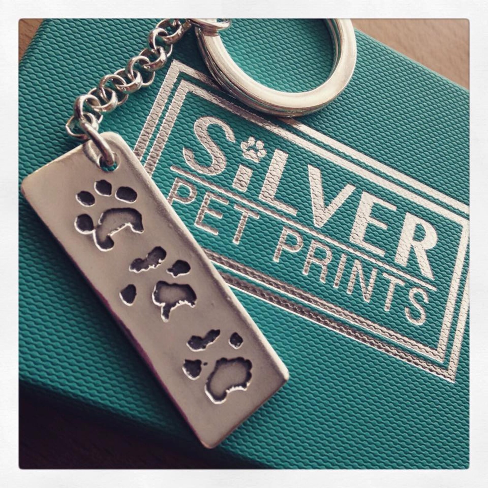Custom Paw Print Key Ring - Etsy