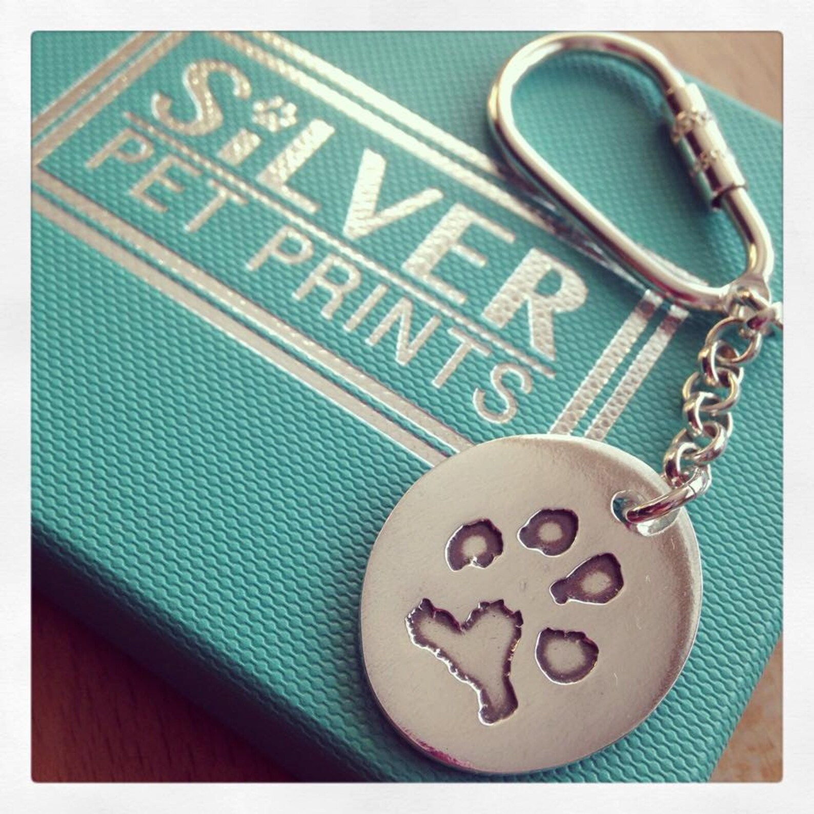 Custom Paw Print Key Ring - Etsy