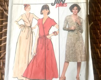 Simplicity 8235 Vintage Sewing Pattern, Misses' Dress for Knits, Jiffy ...