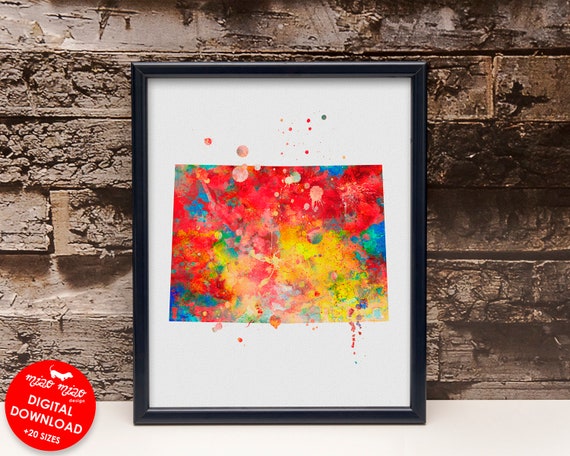 Watercolor Art & Collectibles Painting Digital Download Colorado ...