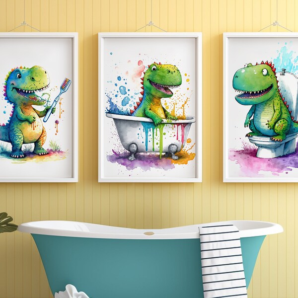 Dinosaur Bathroom - Etsy