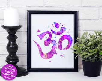 Om Symbol Print | Etsy