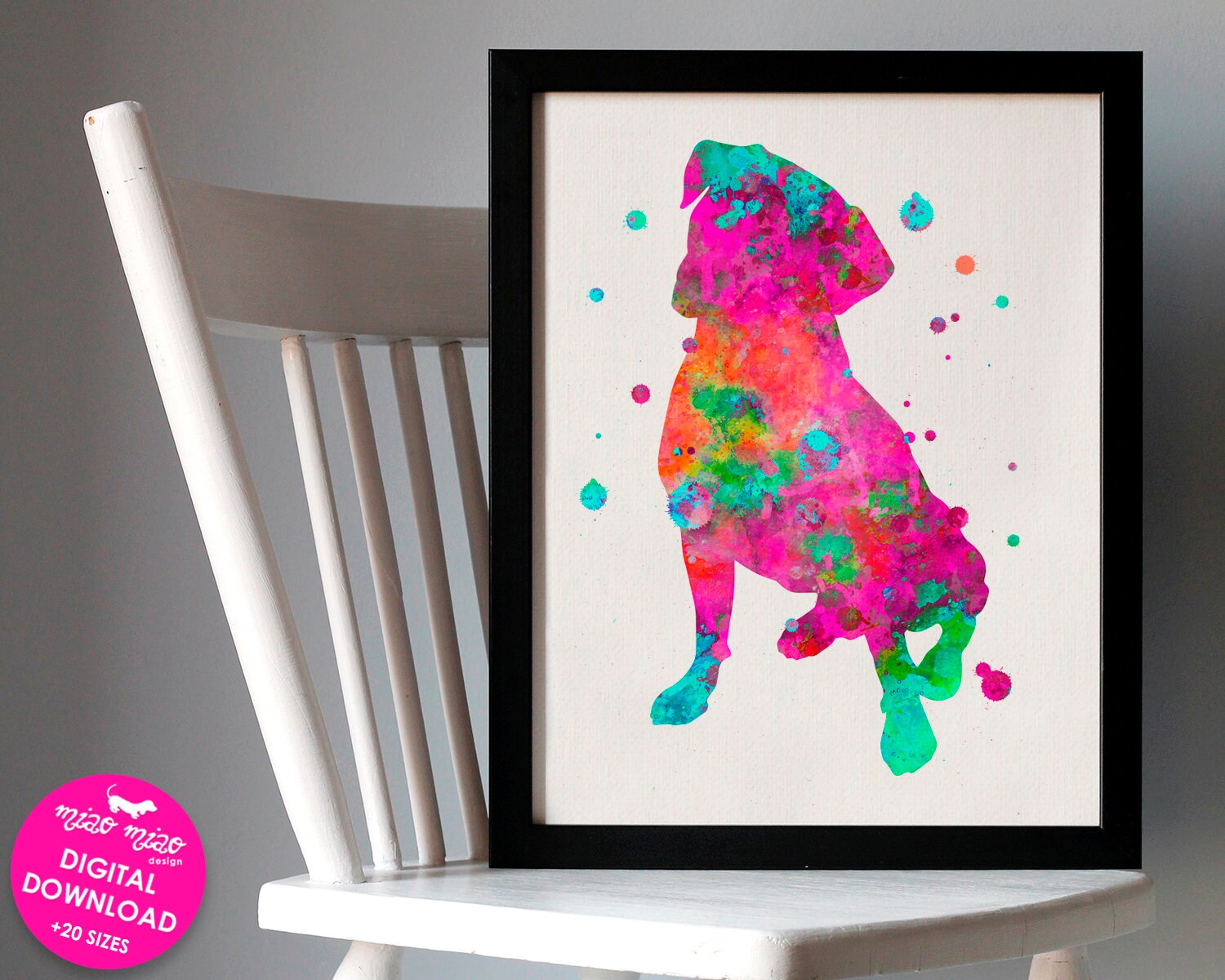 Art & Collectibles Digital Prints Boxer Pattern Download Printable Art ...