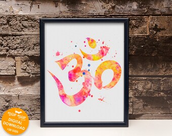 Om Symbol Print | Etsy