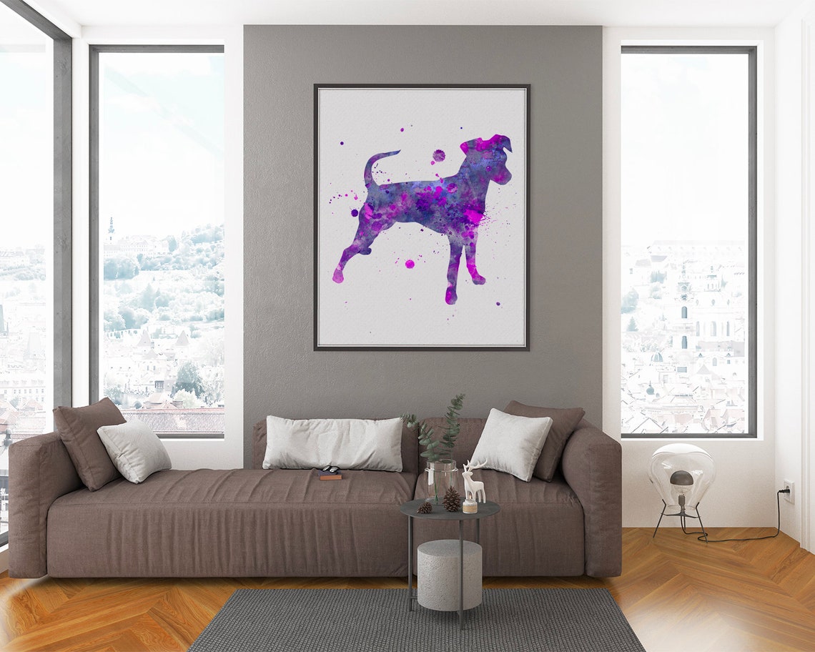 Miniature Pinscher Art Watercolor Painting Printable Wall - Etsy