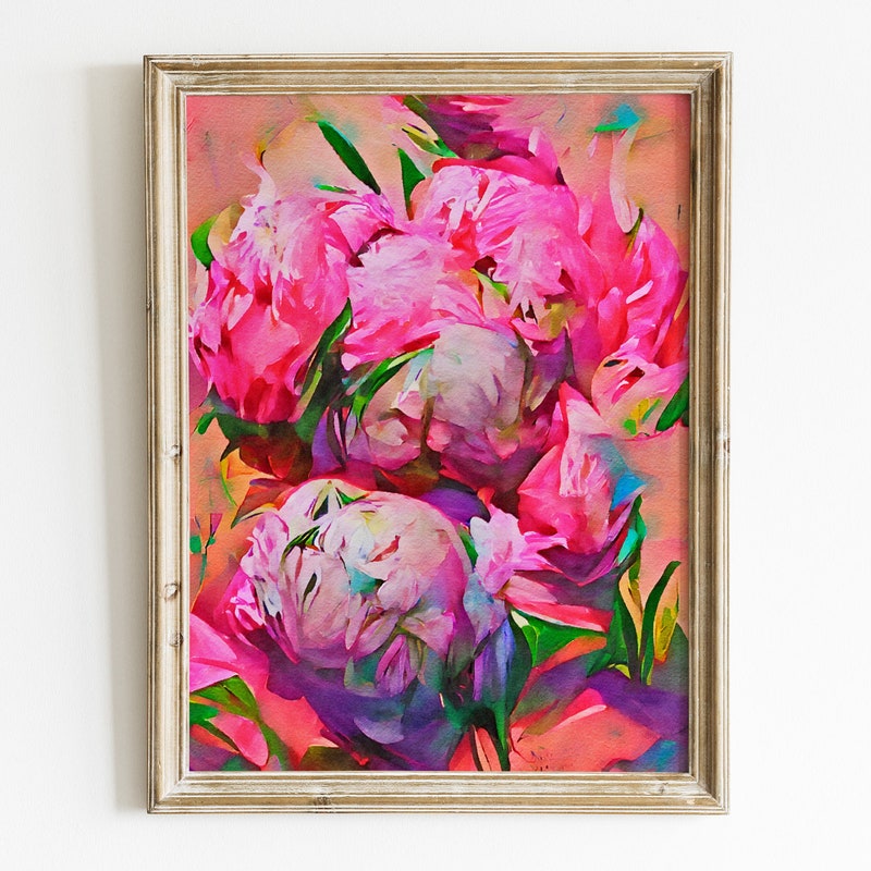 Peony Art - Etsy