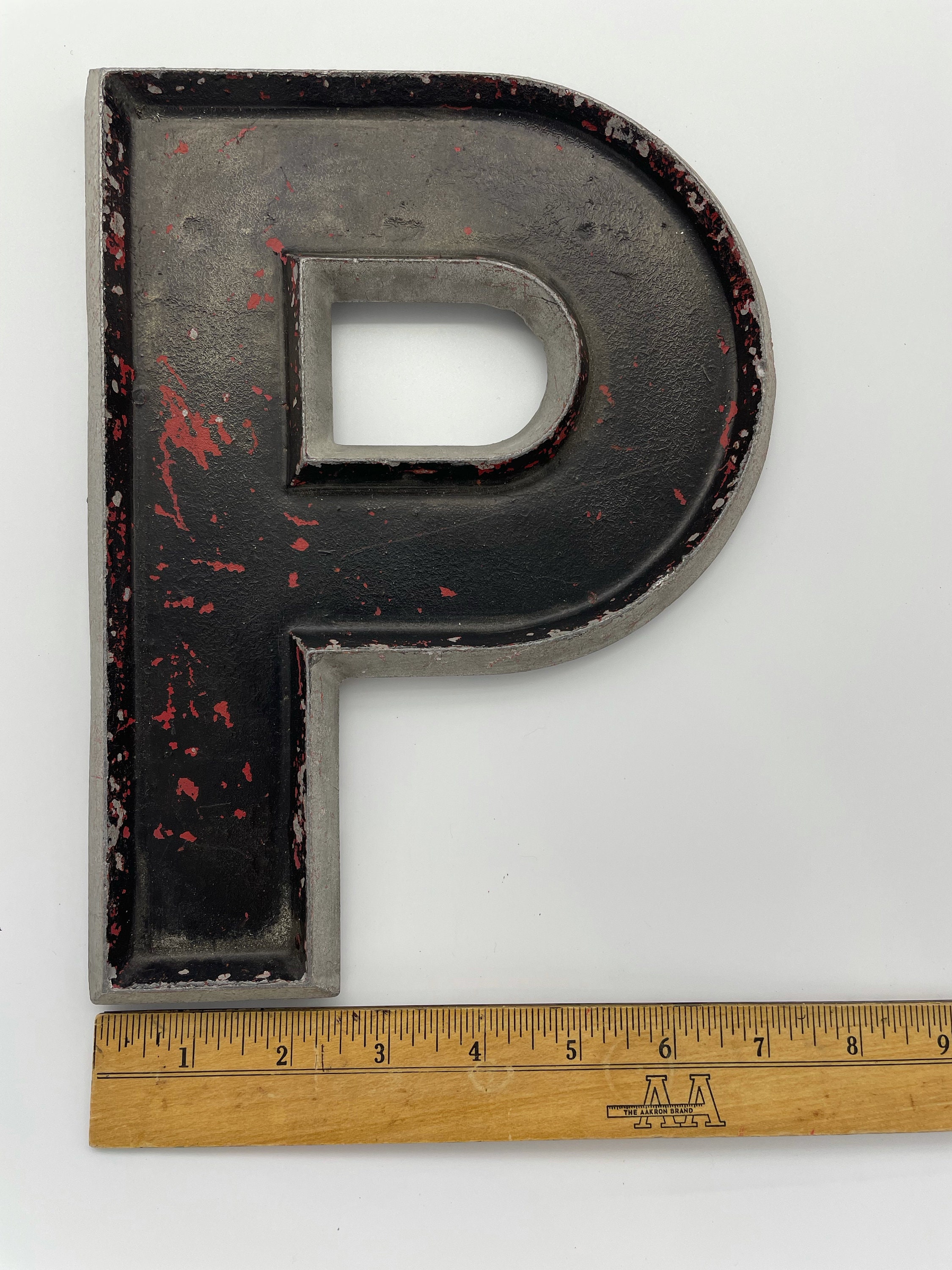 Vintage Theater Metal Marquee Letter "p" - Etsy