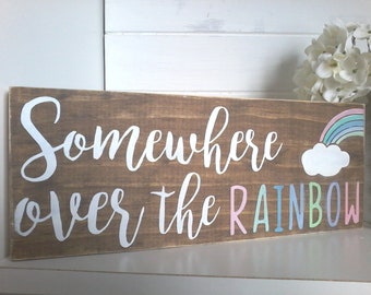 Rainbow sign | Etsy