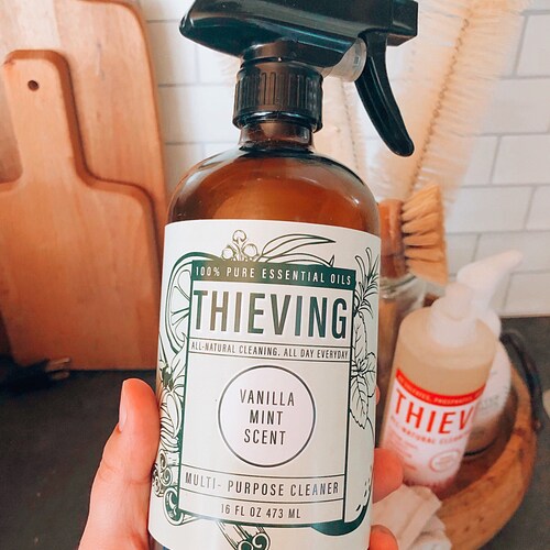Thieves Cleaner Label Household Cleaner Spray Bottle Label - Etsy