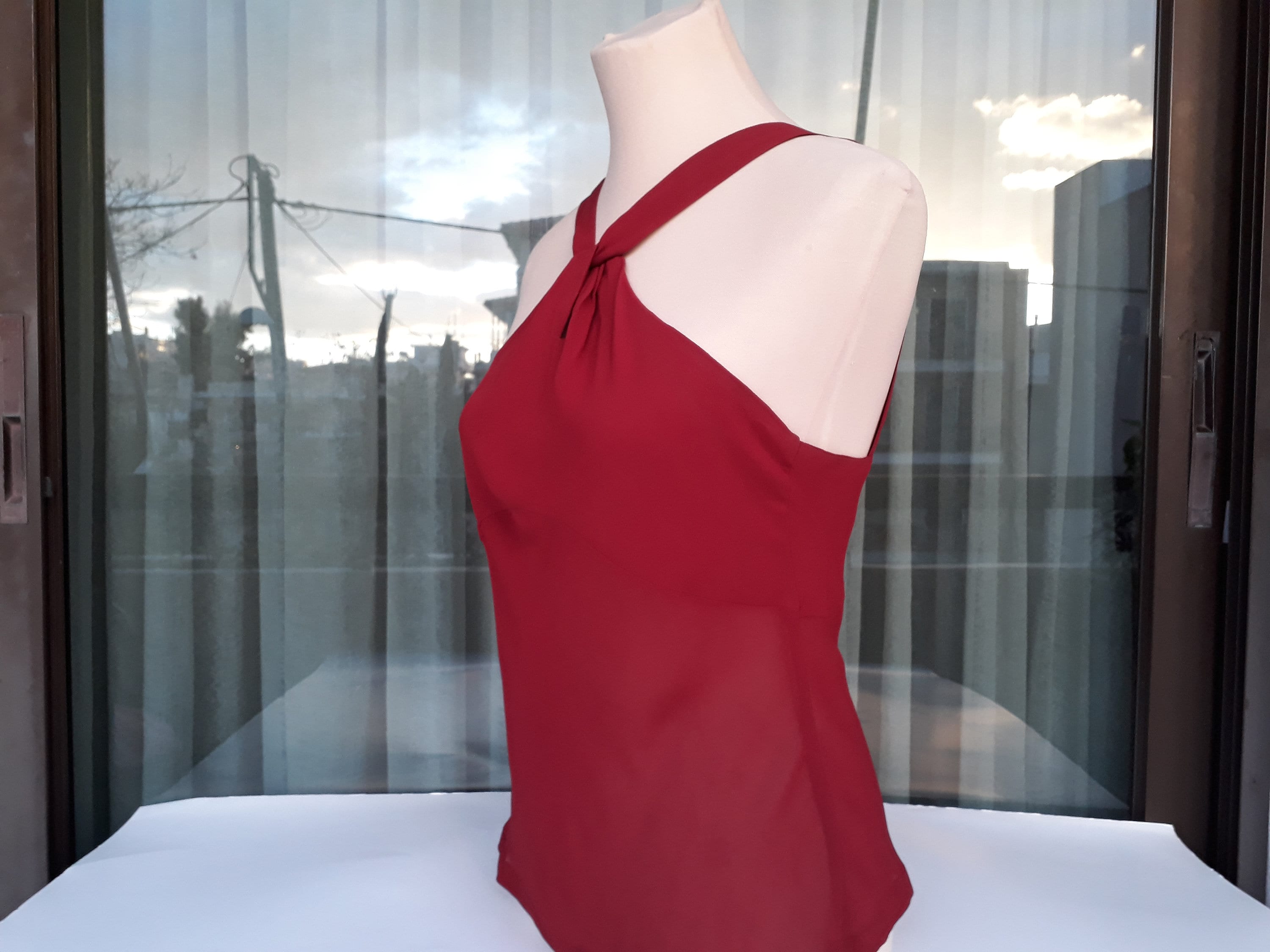 Women Halter Top Sewing Pattern Pdf, Twist Neck Top Digital Sewing ...