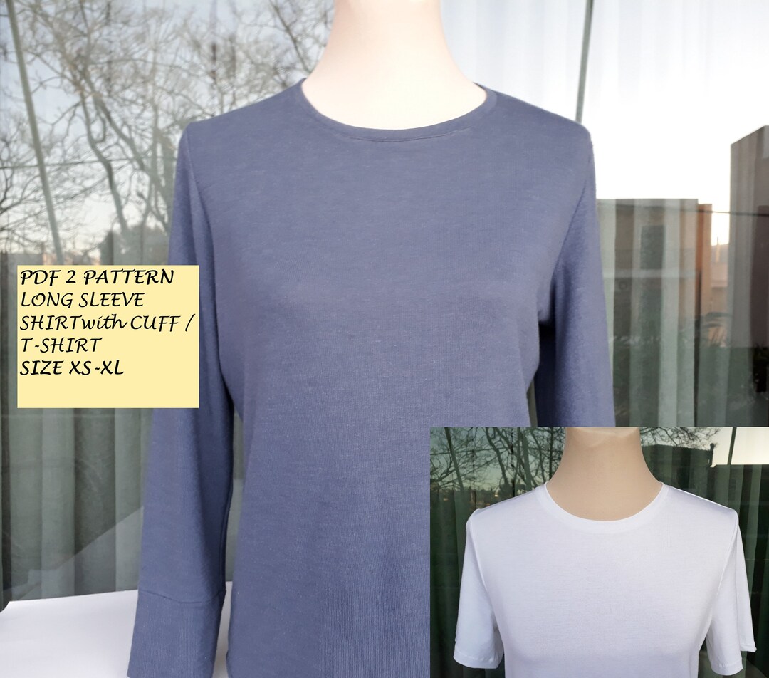 T- Shirt Sewing Pattern for Women, Easy Pdf Sewing Pattern for ...