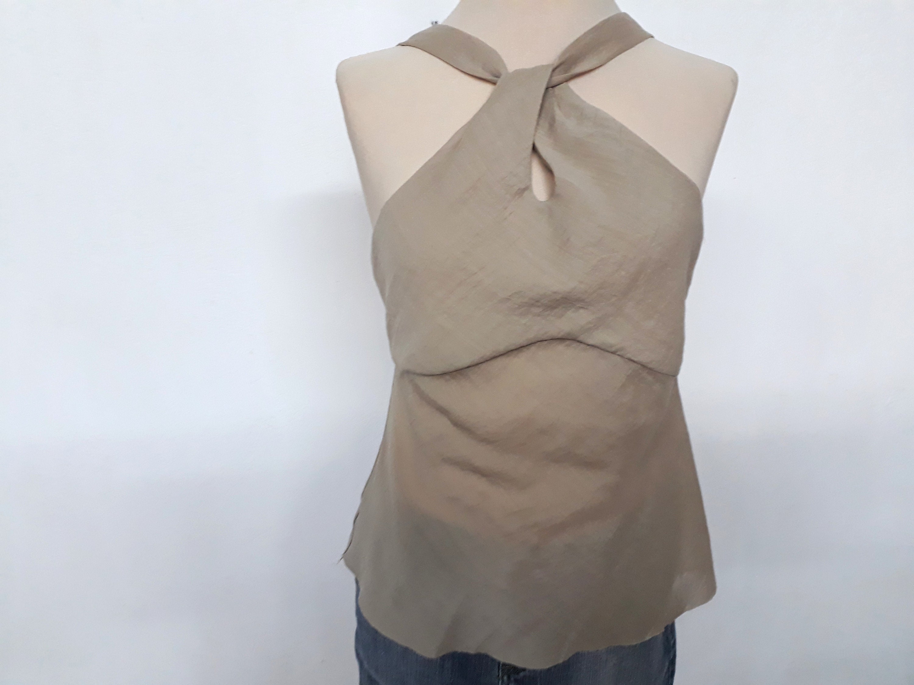 Women Halter Top Sewing Pattern Pdf, Twist Neck Top Digital Sewing ...