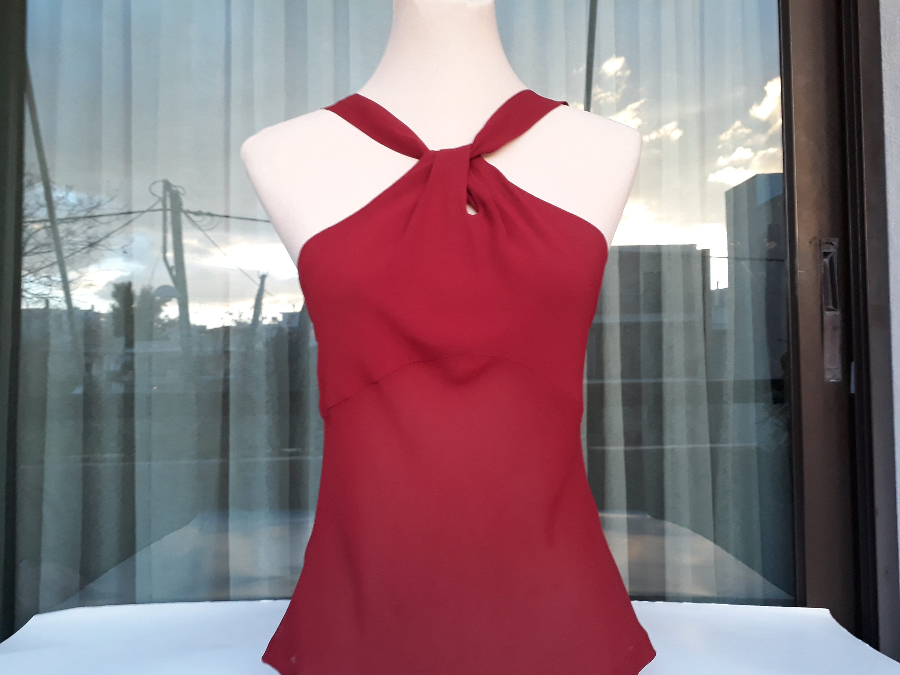 Women Halter Top Sewing Pattern Pdf, Twist Neck Top Digital Sewing ...