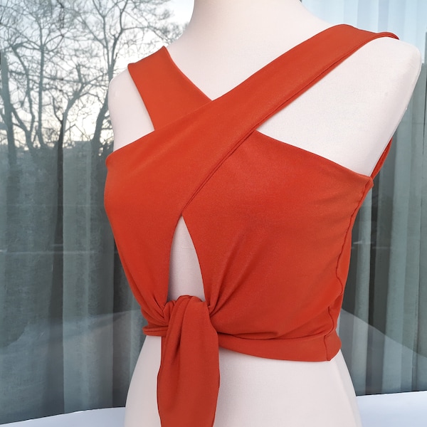 Cross Crop Top Pattern - Etsy