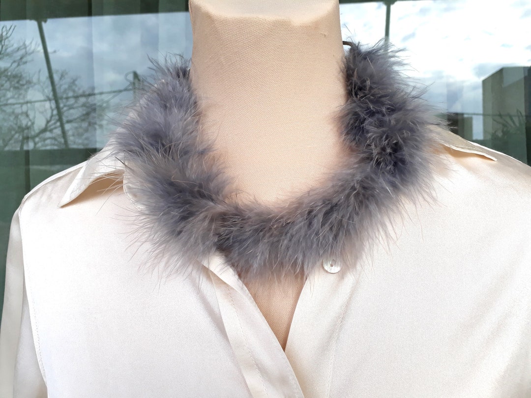 Feather Choker Necklace, Cuff Wrist Bracelet Fluffy Feather, Cover-up ...