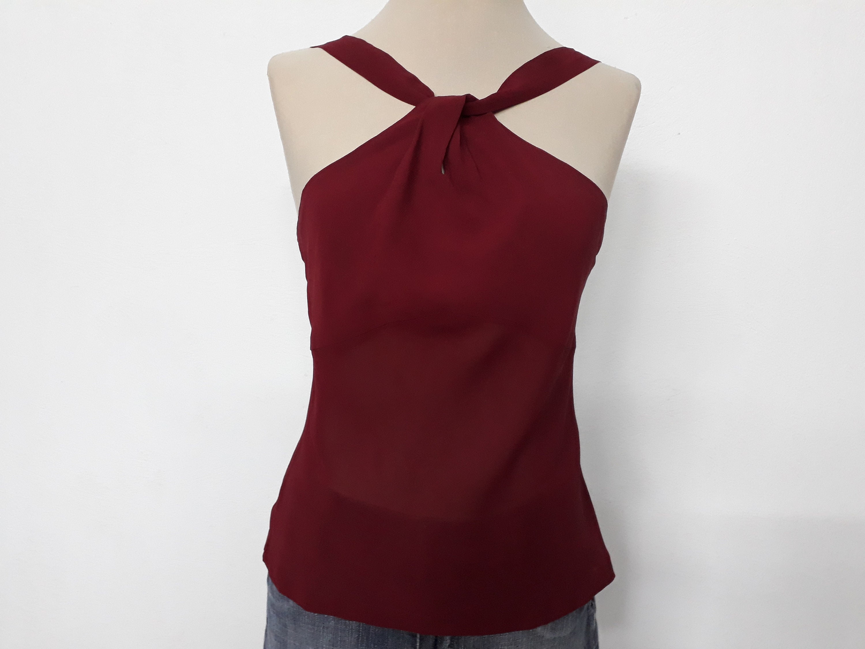 Women Halter Top Sewing Pattern Pdf, Twist Neck Top Digital Sewing ...