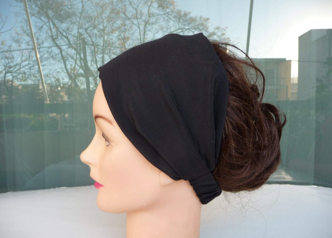 Wide Headband Wrap, Silk Head Band, Boho Headband, Hair Covering ...