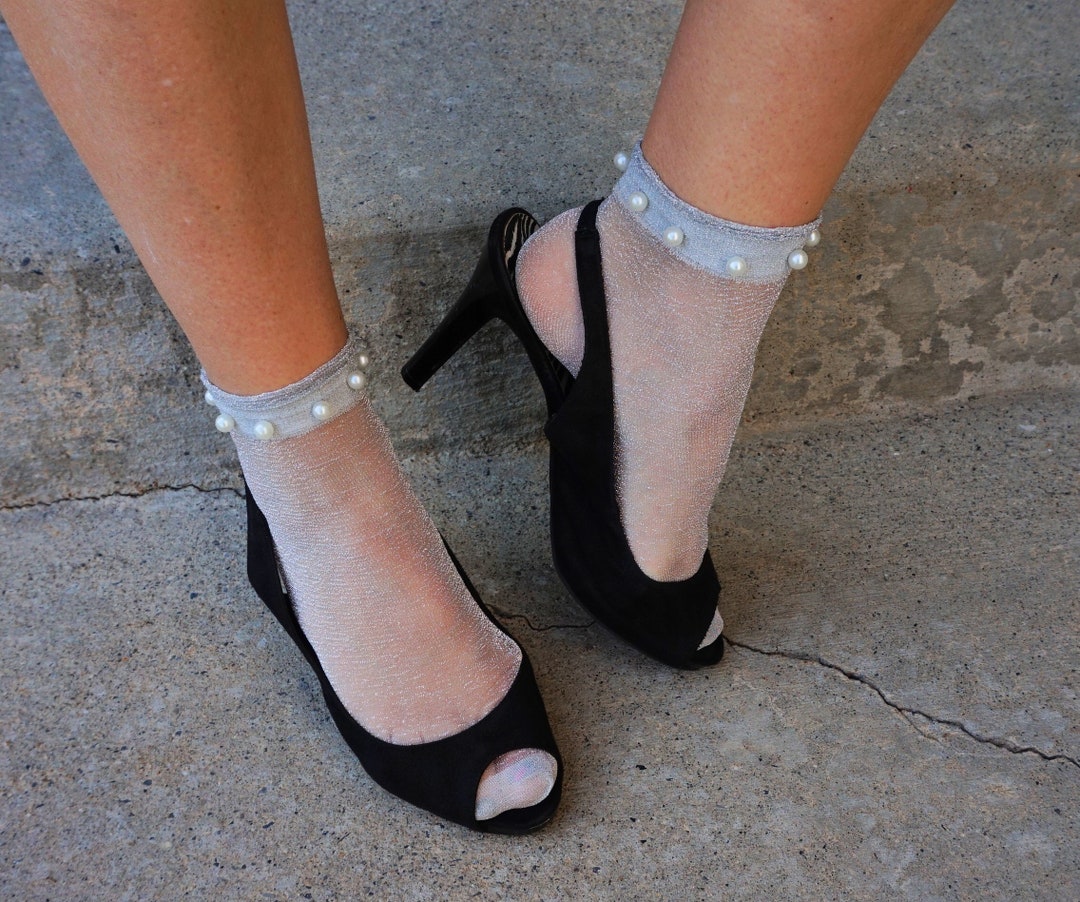 Tulle Socks for Women, Mesh Socks, Transparent Socks, Sheer Fancy Socks ...