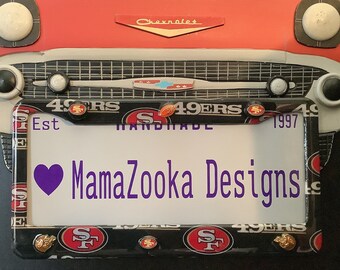 San Francisco 49ers License Plate Frame - Etsy