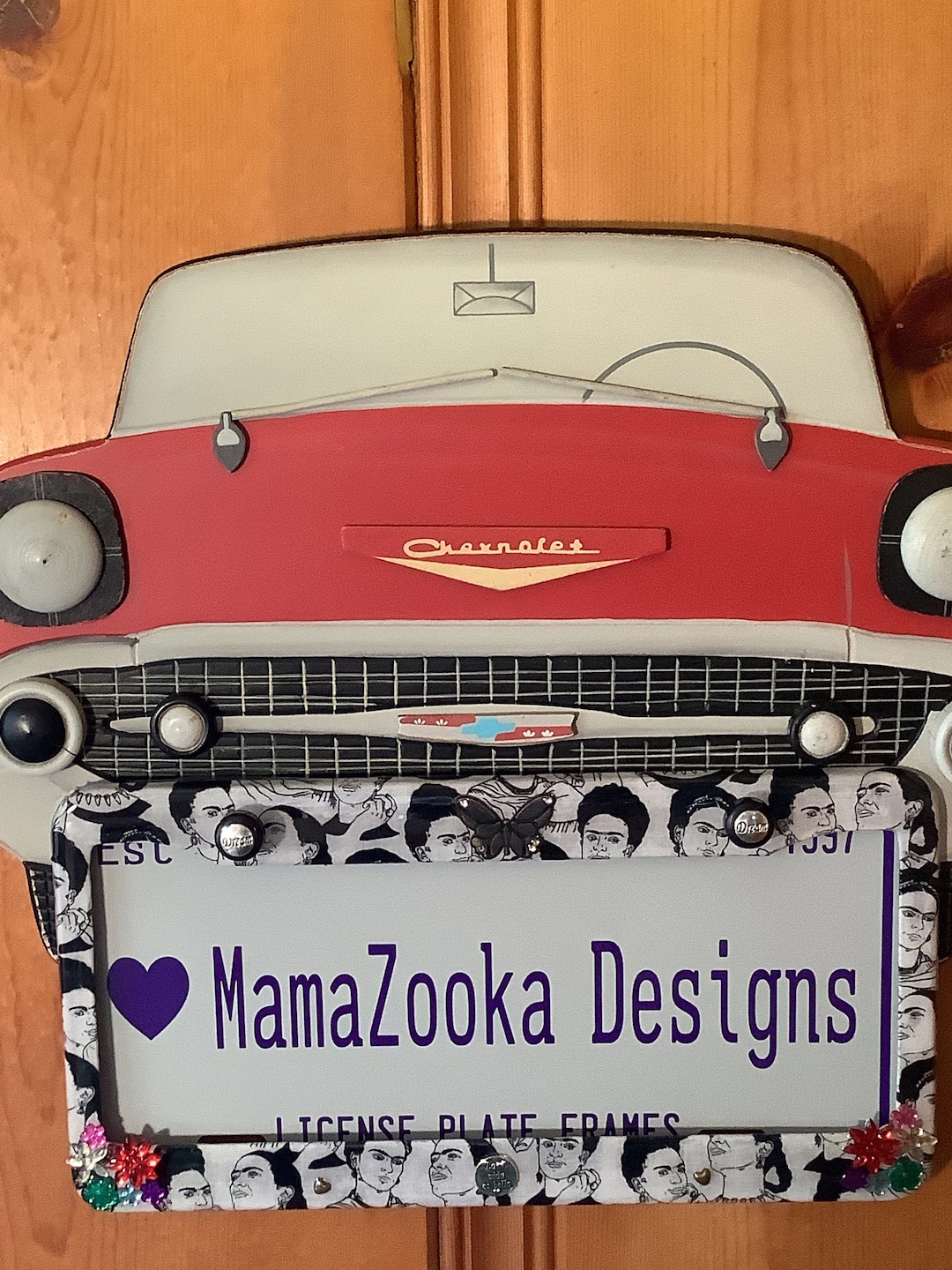Frida Kahlo 3D License Plate Frame 3D by Mamazooka Designs - Etsy