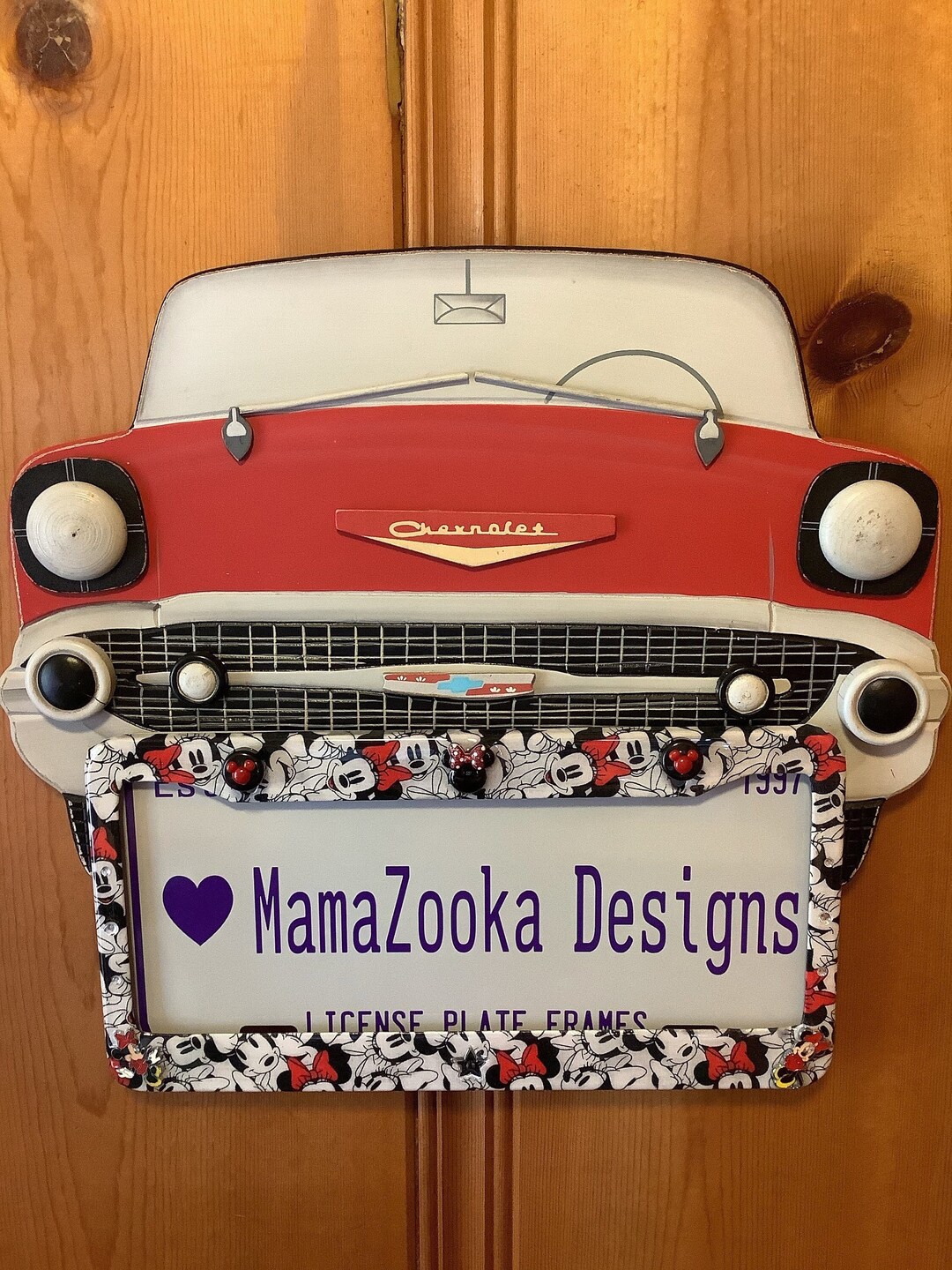 Minnie Mouse 3D License Plate Frame by Mamazooka Designs - Etsy