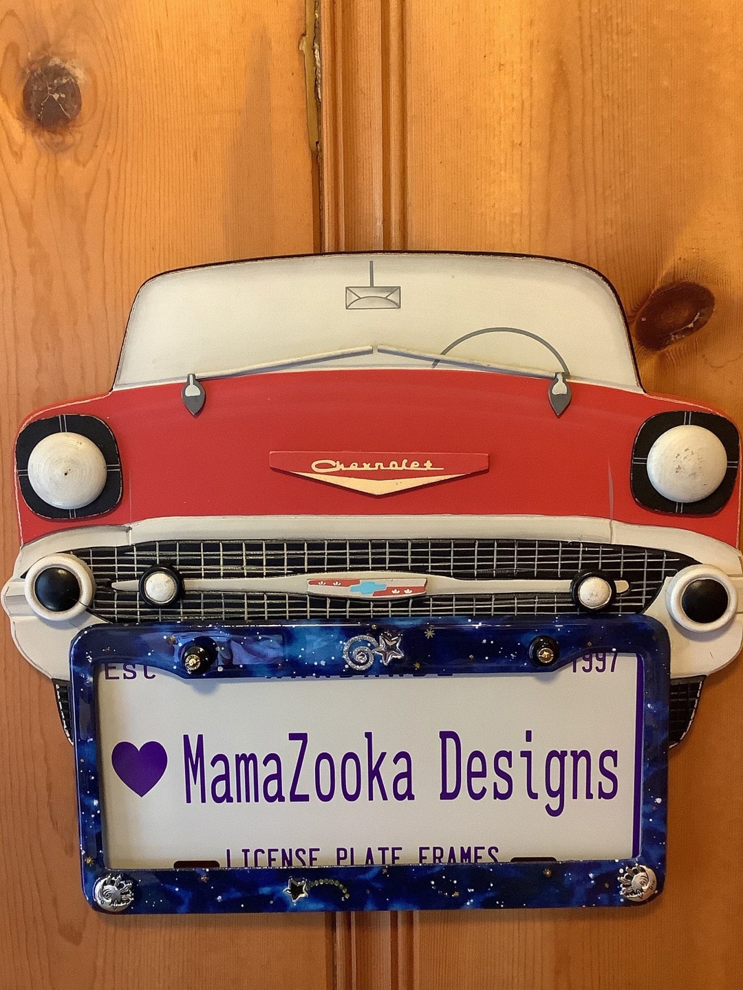 Handmade Night Sky and Stars 3D License Plate Frame by Mamazooka ...