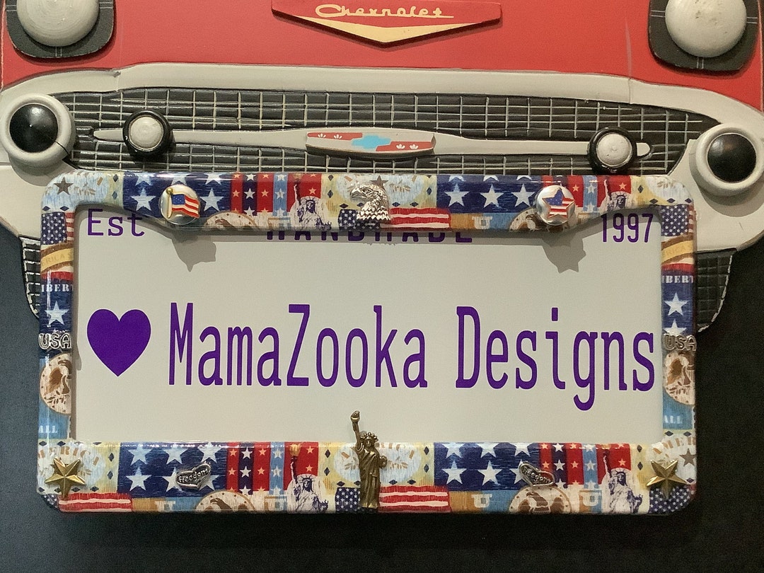 America USA 3D License Plate Frame by Mamazooka Designs - Etsy