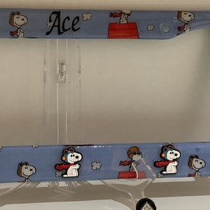 Handmade Snoopy Flying Ace 3D License Plate Frame by Mamazooka Designs ...