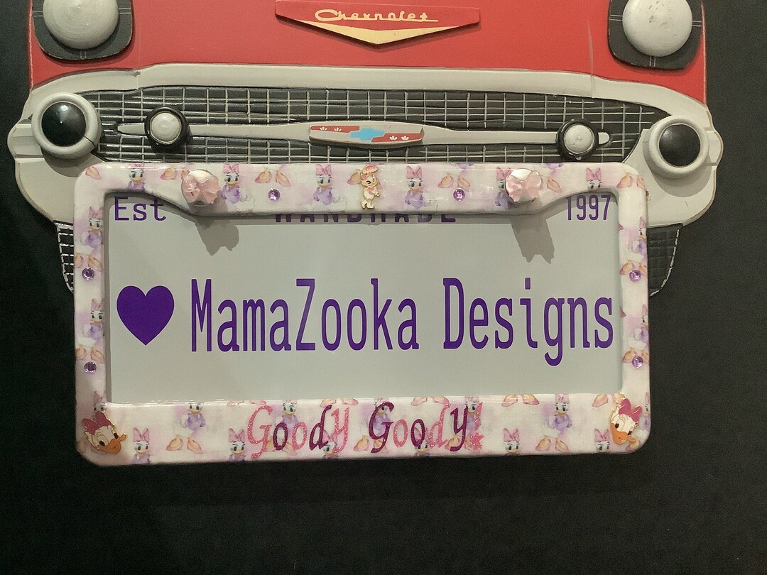Daisy Duck Disney License Plate Frame by Mamazooka Designs - Etsy