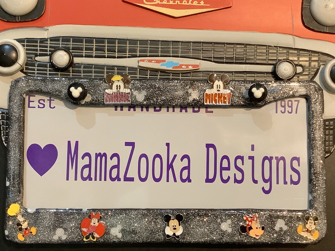 LIMITED EDITION Mickey & Minnie Mouse License Plate Frame by - Etsy