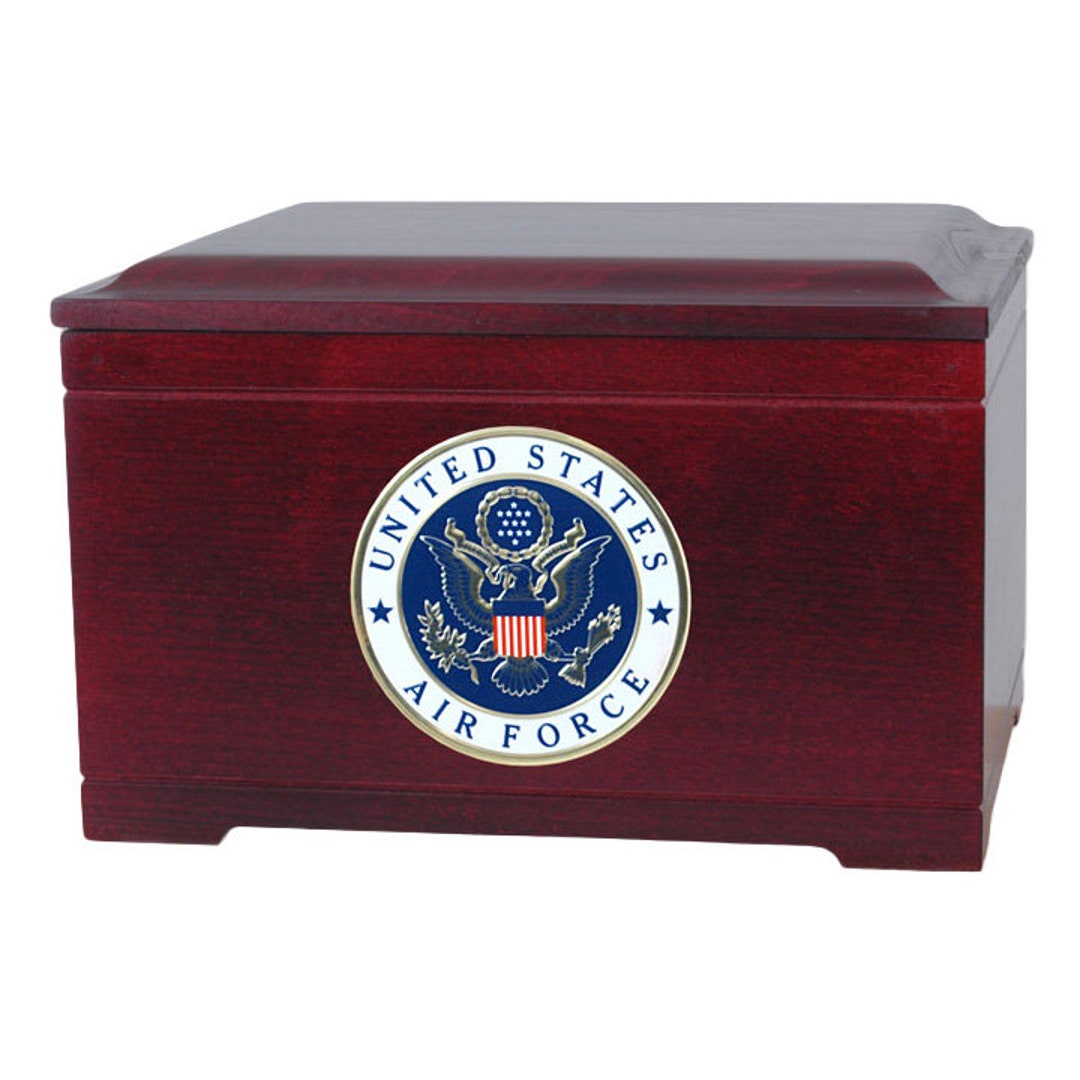 Rosewood Memory Chest Military Wood Cremation Urn - Etsy