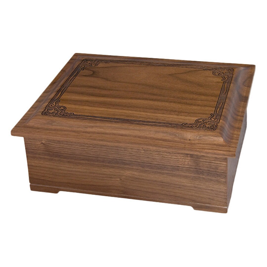 Walnut Renaissance Wood Cremation Urn - Etsy