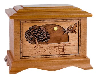 Mahogany Bison Ambassador Wood Cremation Urn | Etsy