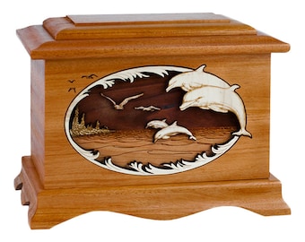 Mahogany Bison Ambassador Wood Cremation Urn | Etsy