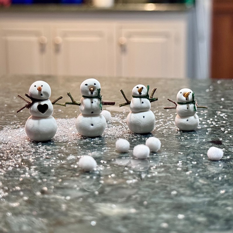 Miniature Snowman - Etsy