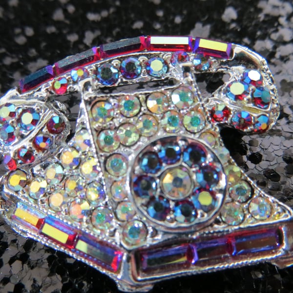 90s Clear Telephone - Etsy
