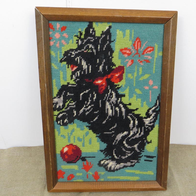 Dog Needlepoint - Etsy
