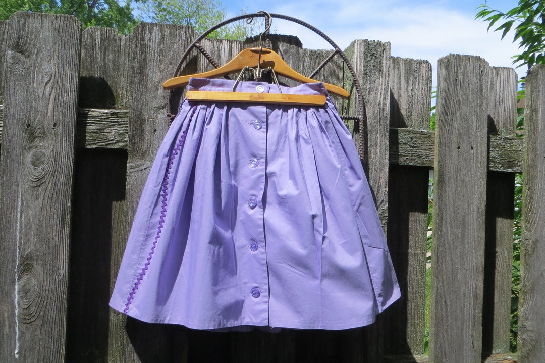 Vintage 50's Short Circle Summer Skirt * Handmade OOAK Lavendar ...